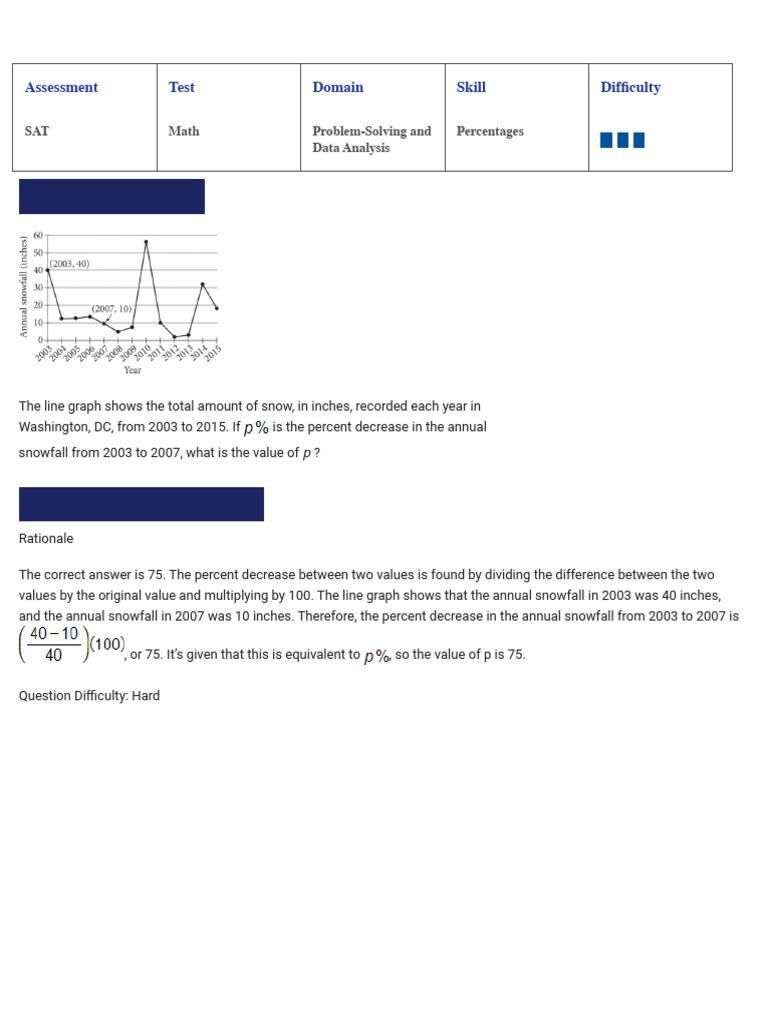 SAT Math Packet 6 Answers | PDF | Mean | Sat