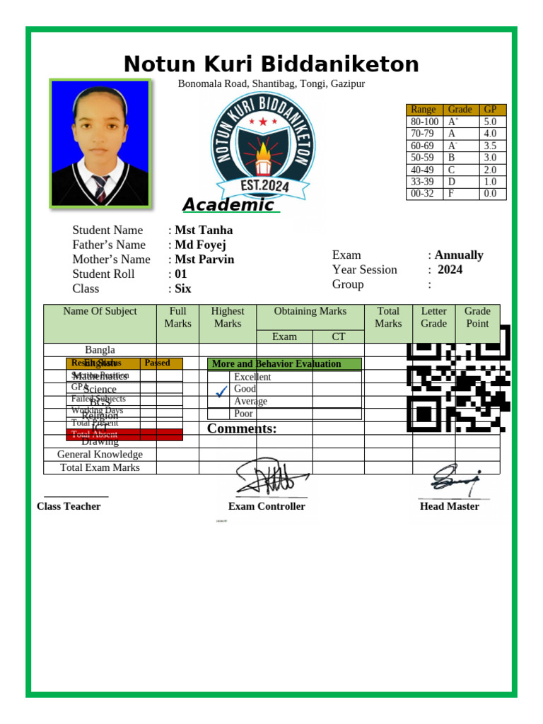 Result Card | PDF