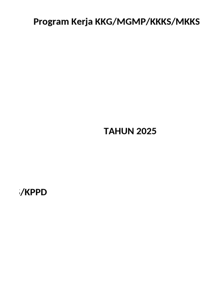 Proker tahun 2025-draf2 | PDF