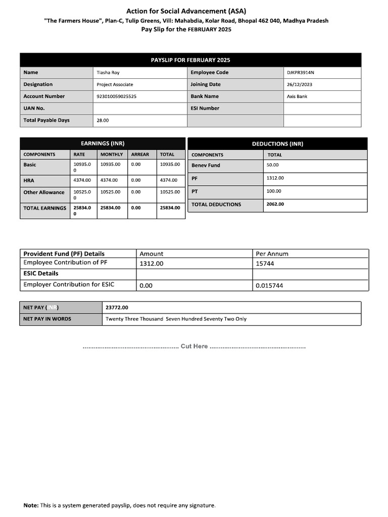 Salary Slip | PDF
