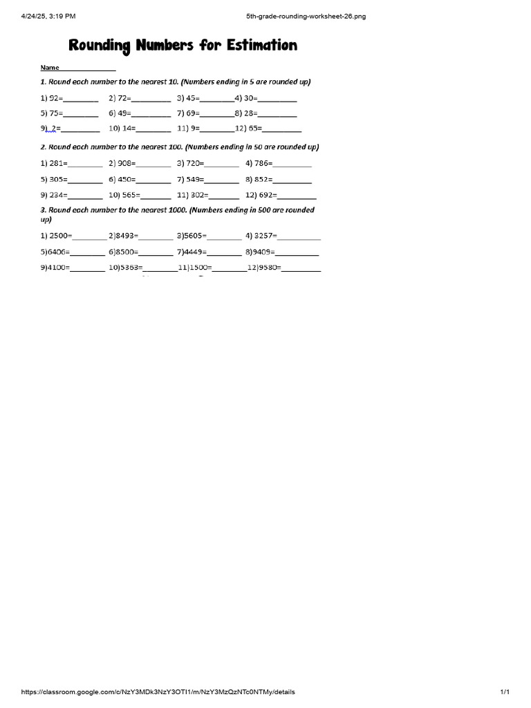 5th Grade Rounding Worksheet 26.png | PDF