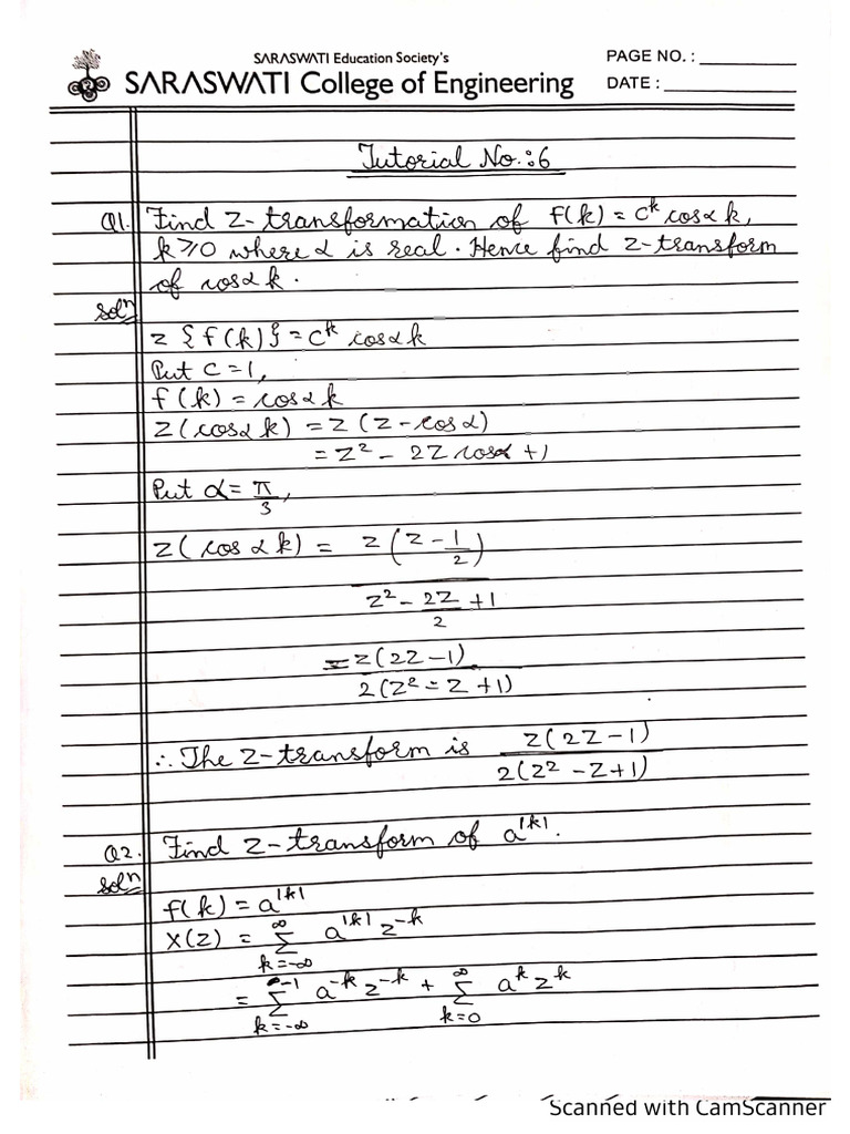 EM4 Tutorial No.6 | PDF