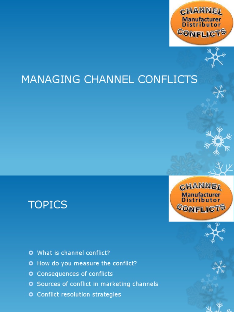 Channel Conflict Management Guide | PDF | Conflict (Process) | Perception
