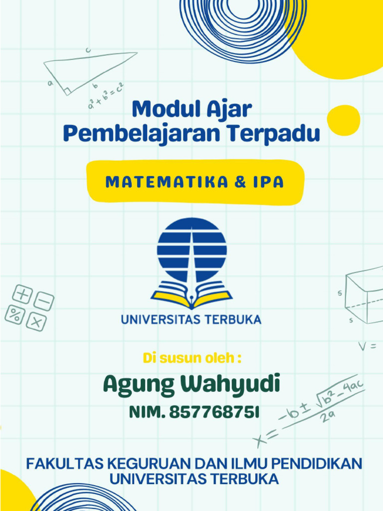 Modul Ajar Terpadu Matematika dan IPA | PDF