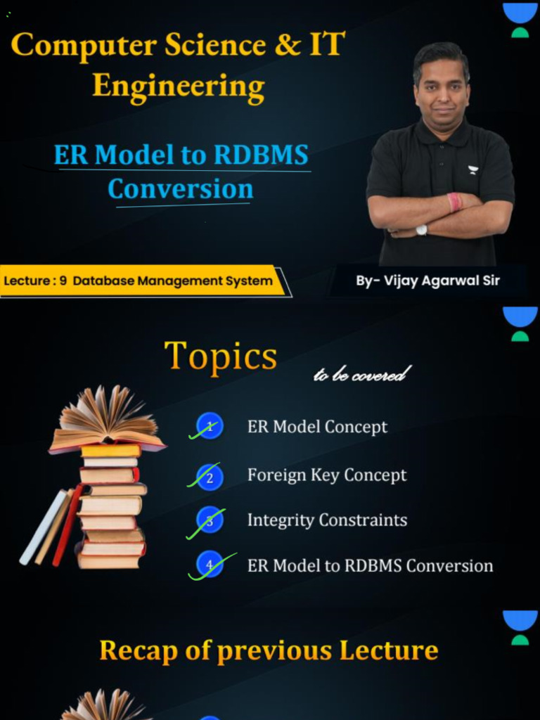 CHAPTER 3 ER MODEL CONCEPT PART 2 Recording | PDF