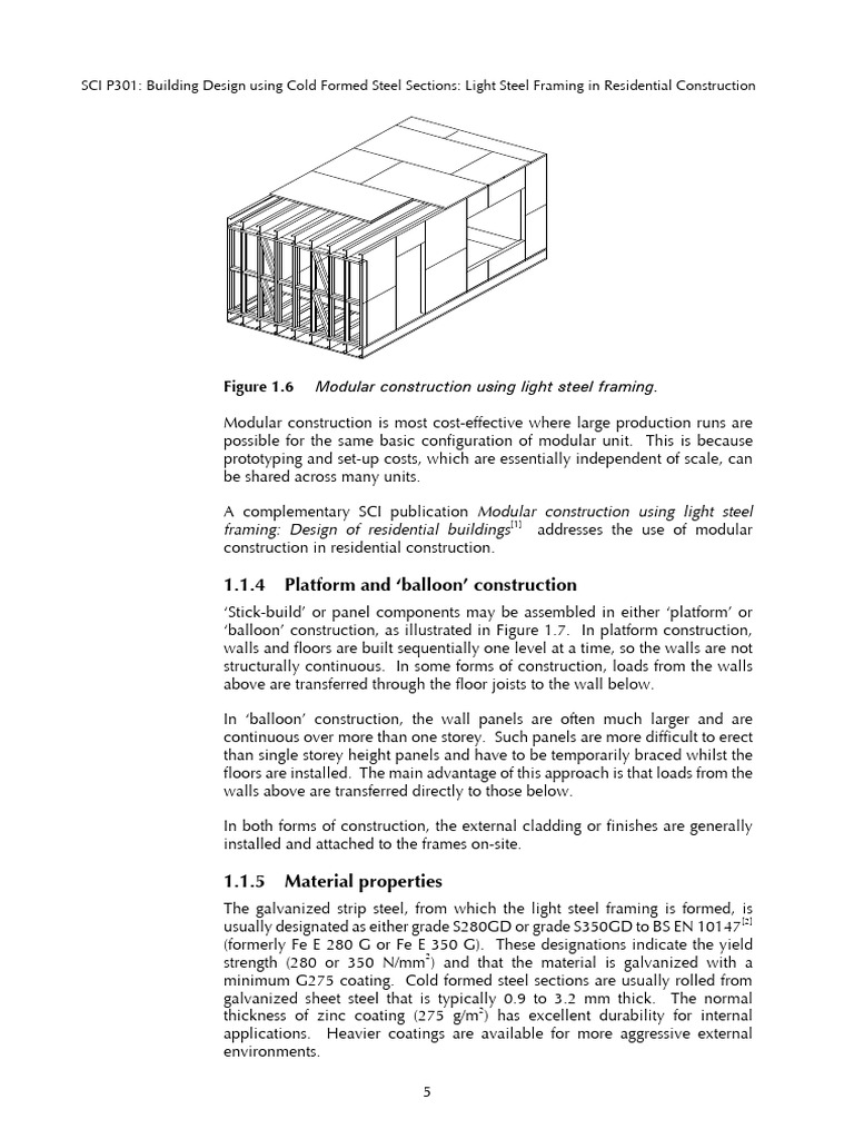 Cold Formed Steel in Residential Design | PDF | Framing (Construction ...
