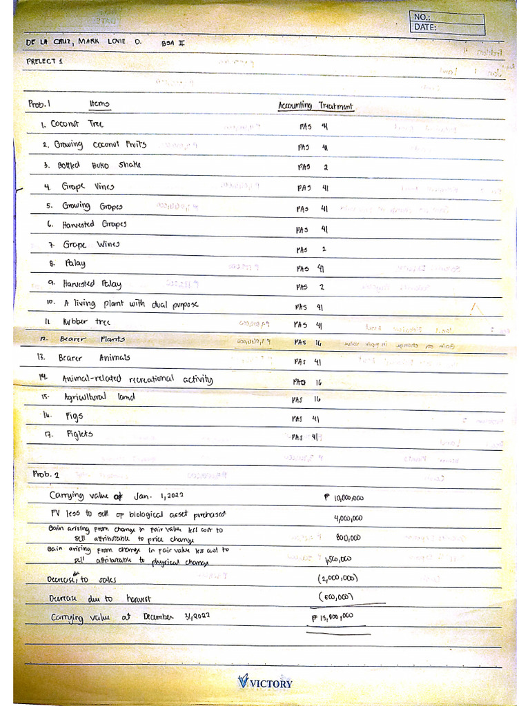 Unit 1 Exercise Worksheet - de La Cruz, Mark Lovie D | PDF