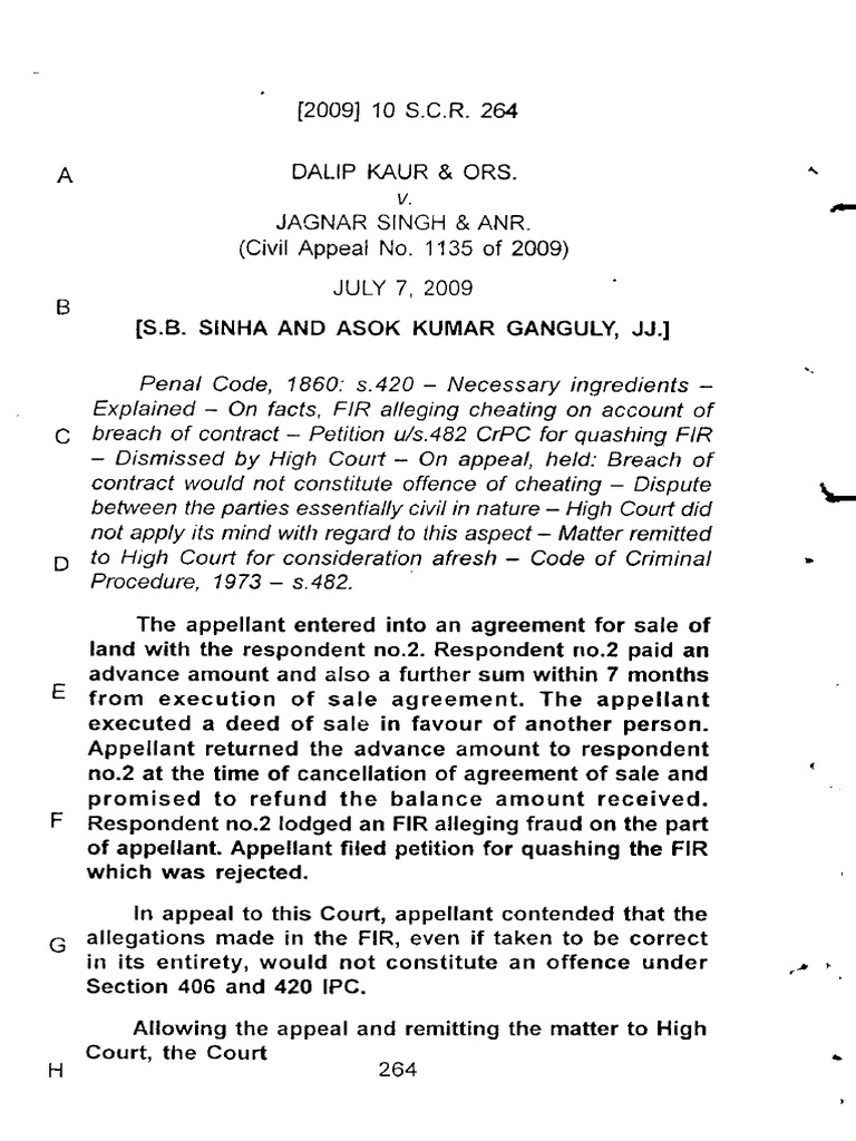 Dalip Kaur Ors Vs Jagnar Singh Anr1701930181 | PDF | Appeal | Crimes
