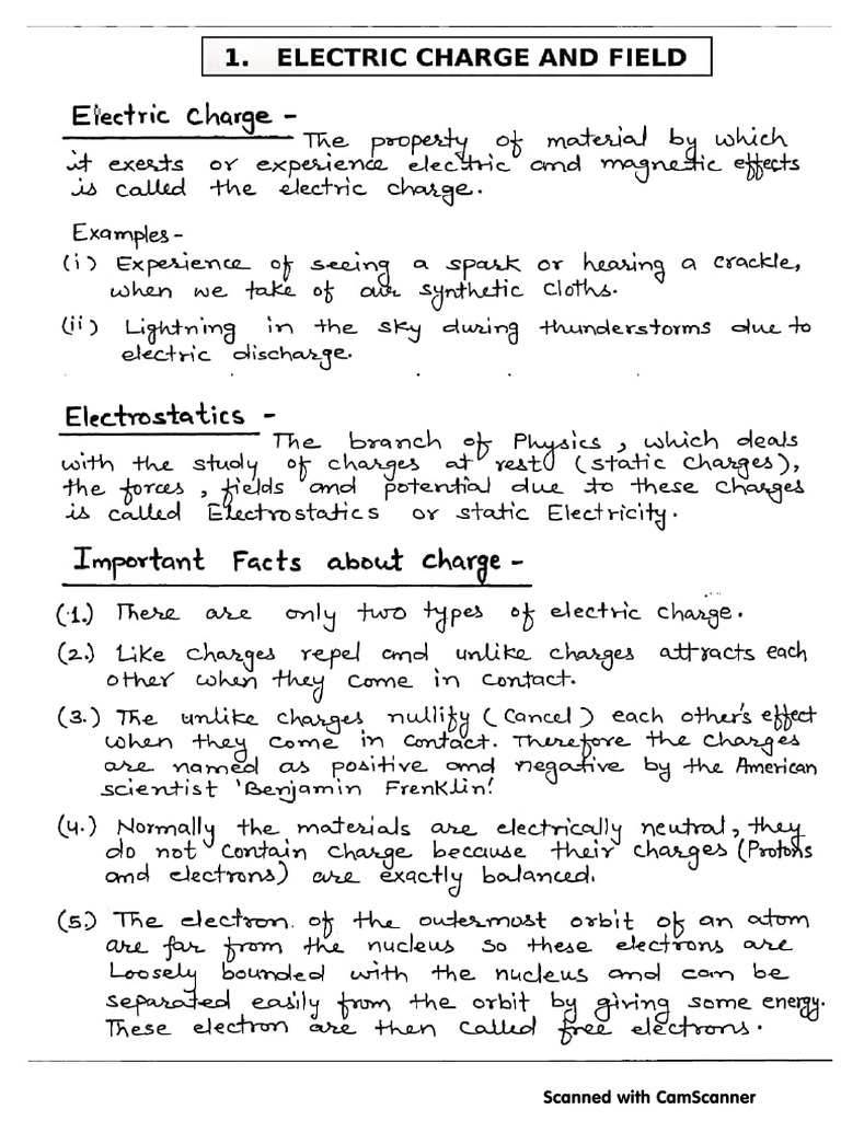 Electrostatic 1 | PDF