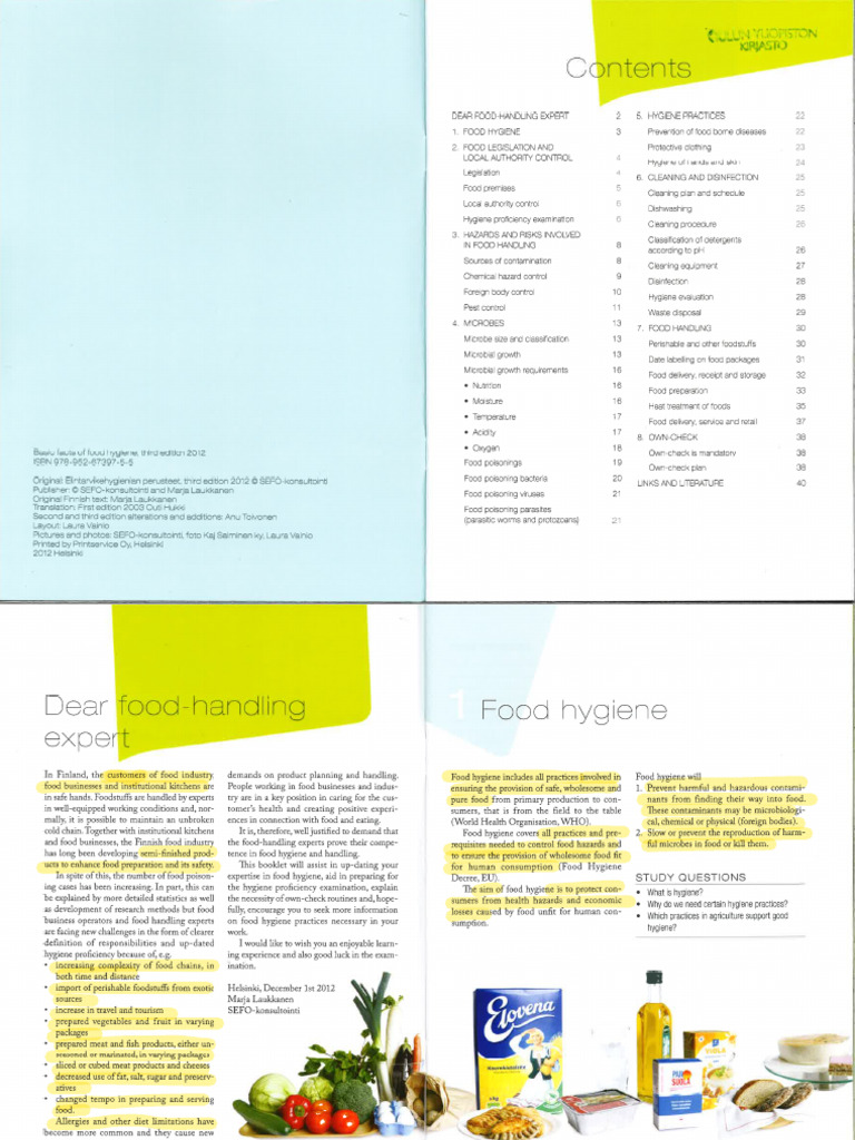 Hygiene-Passport Meterial Book | PDF