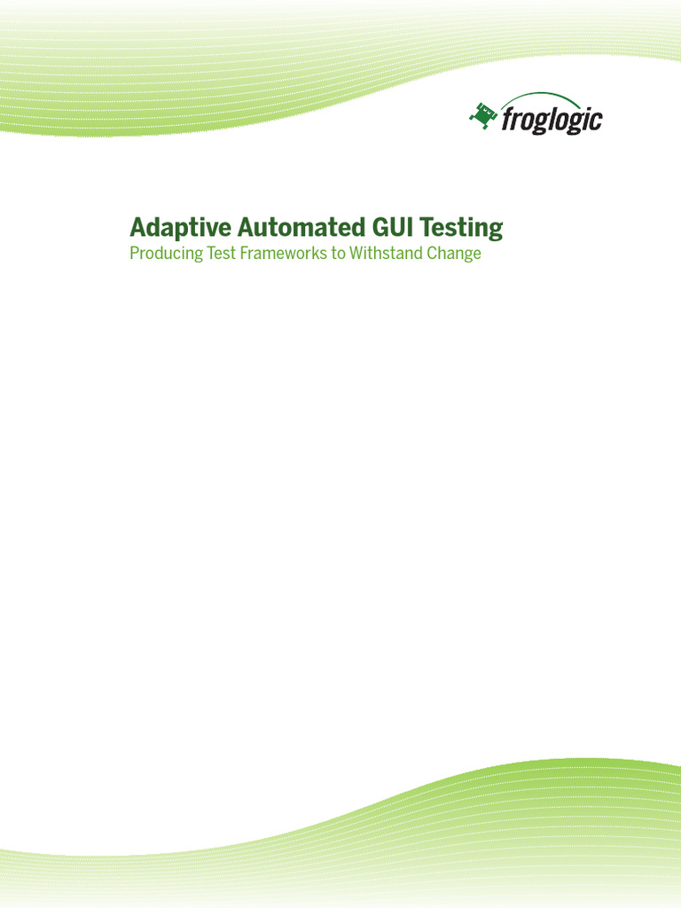 Adaptive Automated GUI Testing | PDF | Software Industry | Software