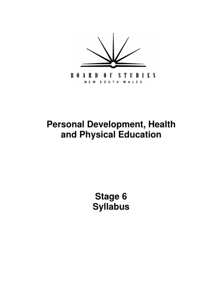 Pdhpe Syllabus 2010 | PDF | Career & Growth