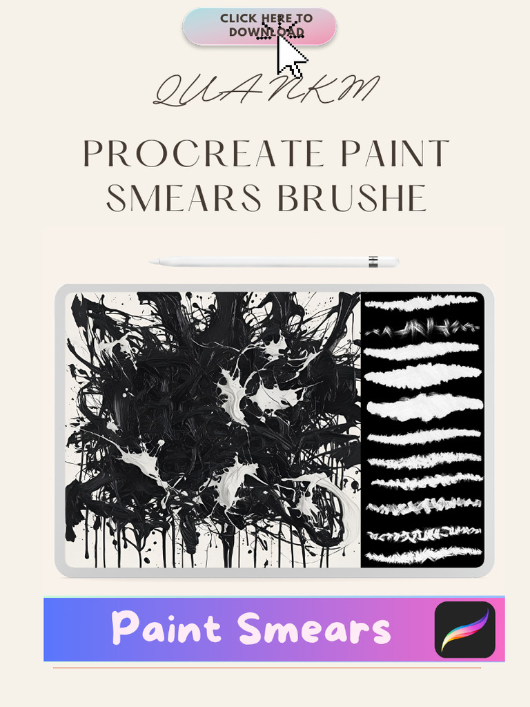 Procreate Paint Smears Brushe | PDF
