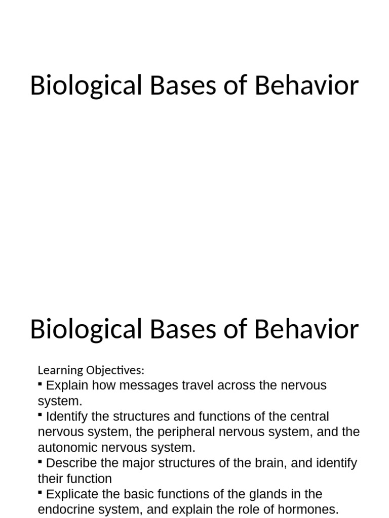 Chapter 2.biological Basis of Behavior | PDF | Neuron | Synapse
