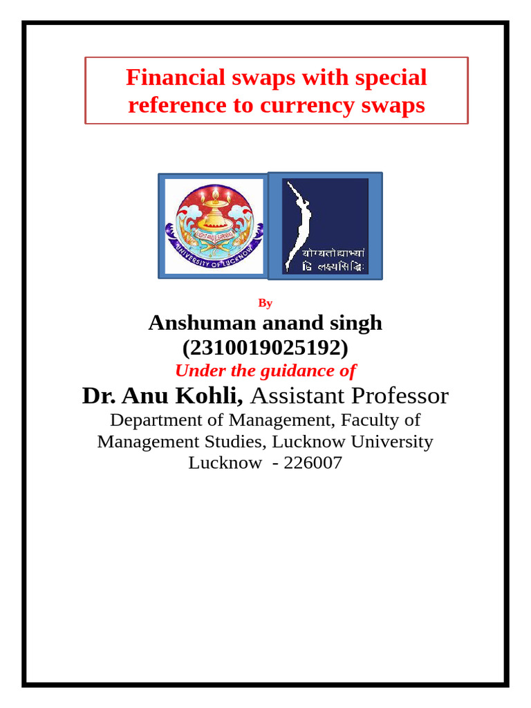 Understanding Financial Swaps: Types & Benefits | PDF | Swap (Finance ...