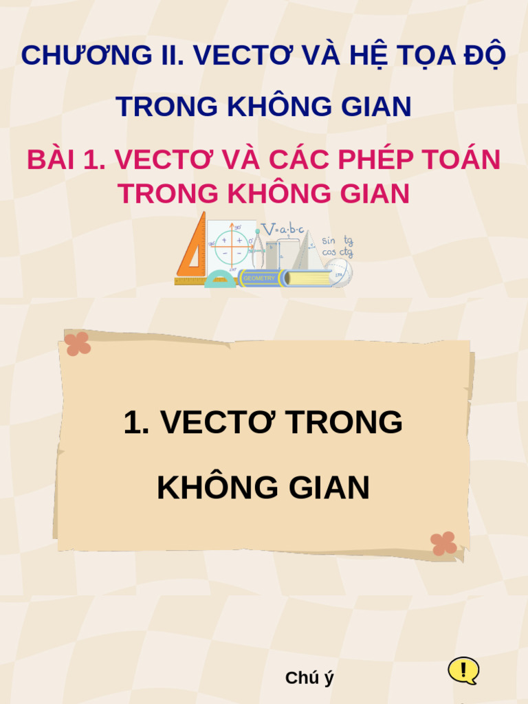 RG-chuong2 Bai1 Vecto Trong Khong Gian | PDF