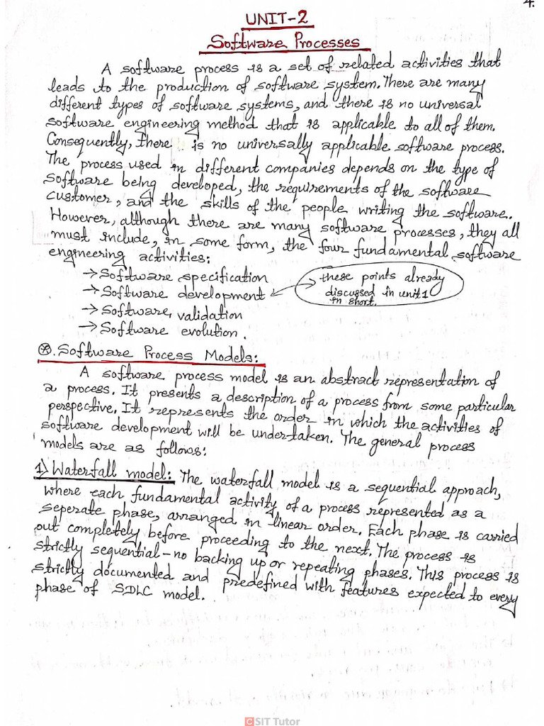 Software Engineering - Unit 2 | PDF