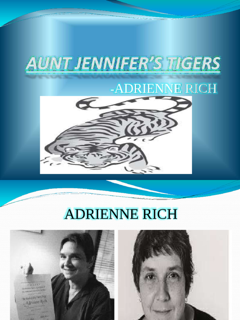Aunt Jennifer's Tigers | PDF