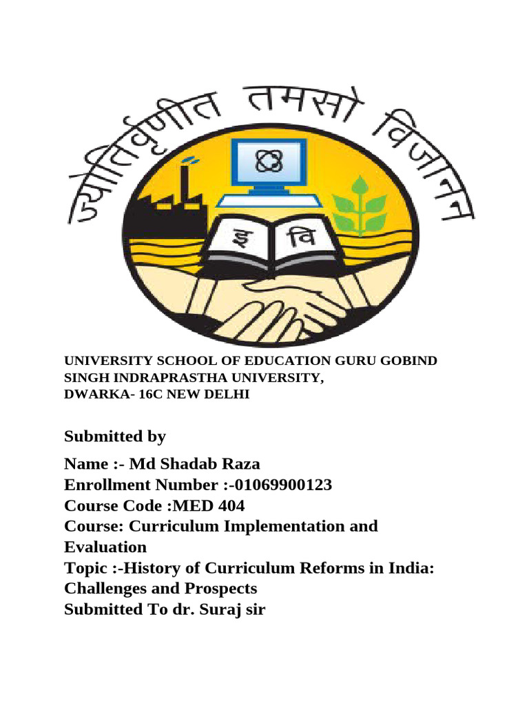 History of Curriculum Reforms in India | PDF | Curriculum | Educational Technology