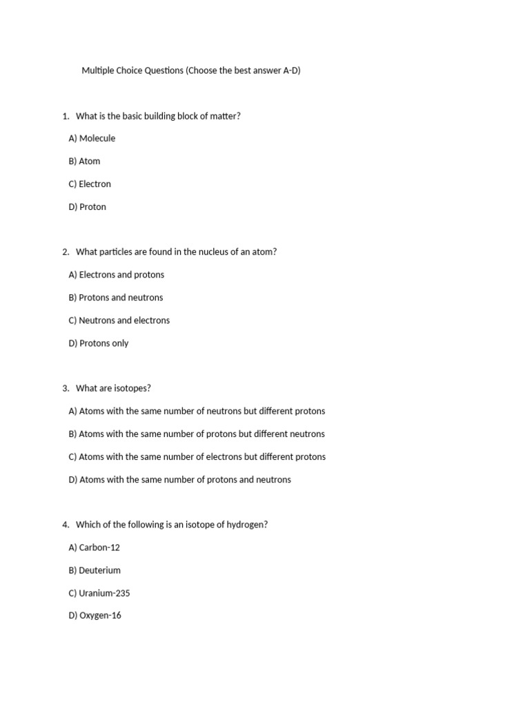 Nuclear Physics Question Bank | PDF | Nuclear Physics | Neutron