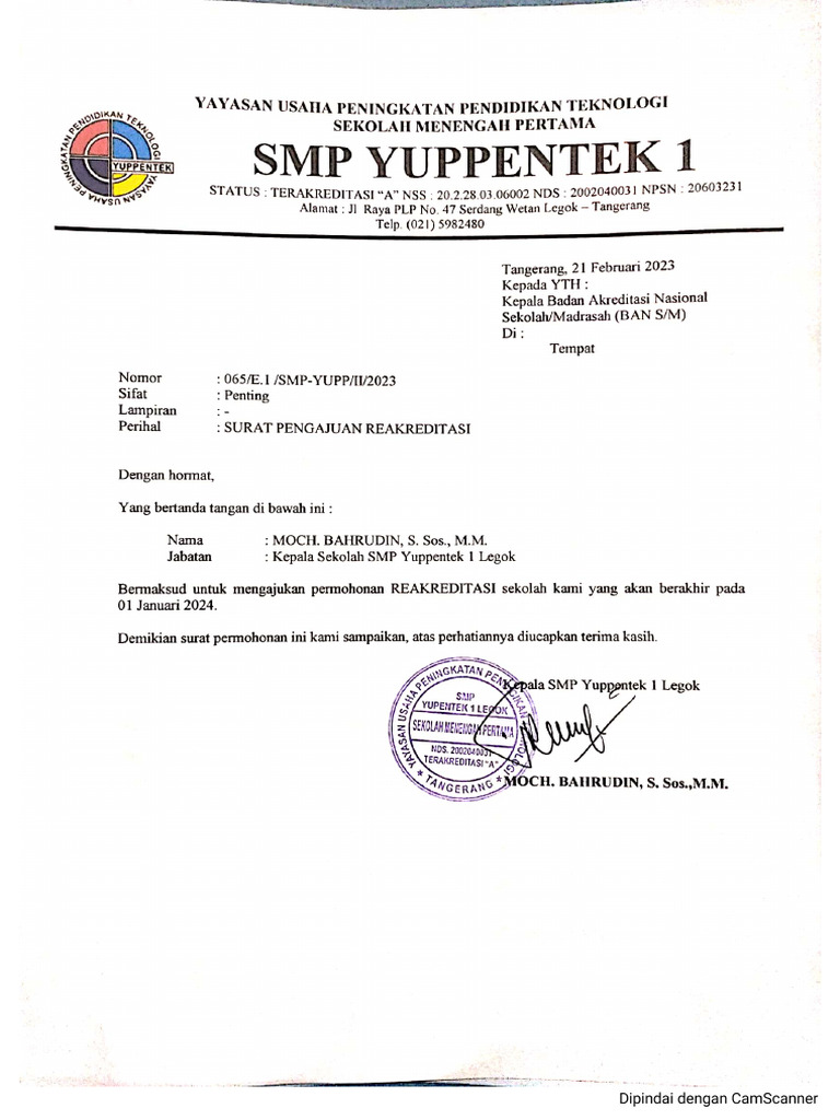 Contoh Surat Ajuan | PDF