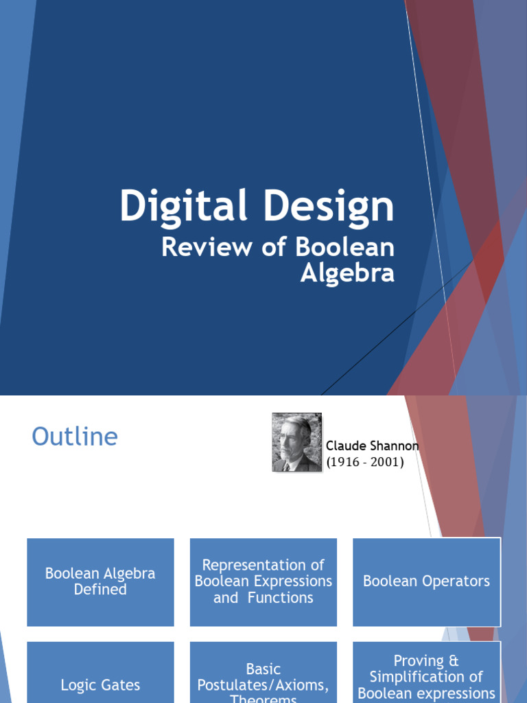 01 - Review of Boolean Algebra | PDF | Boolean Algebra | Teaching Mathematics