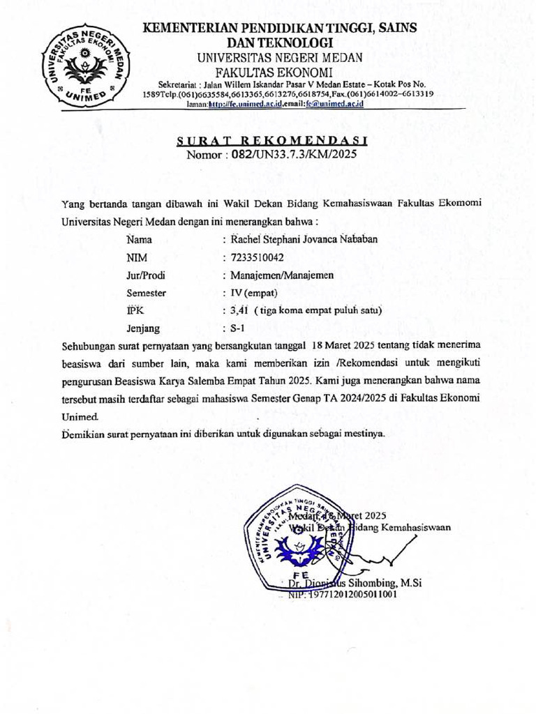 SURAT REKOM KSE - 11zon | PDF