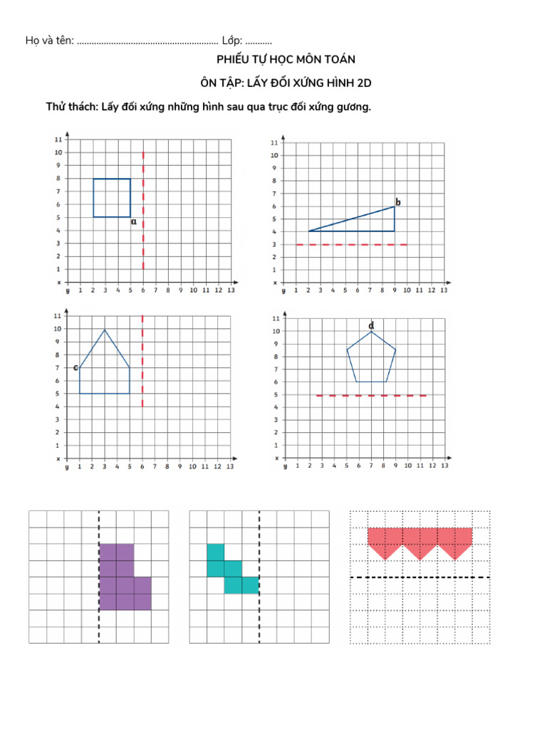 Toan 3 - PBT - Lay Doi Xung Hinh 2D-1 | PDF