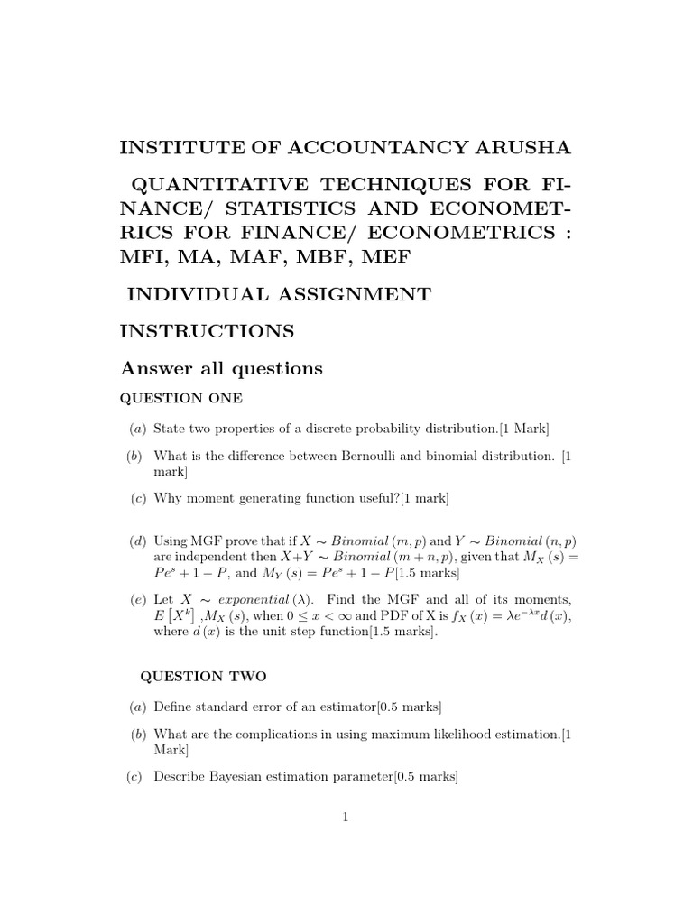 Individual Assignment 2024 | PDF