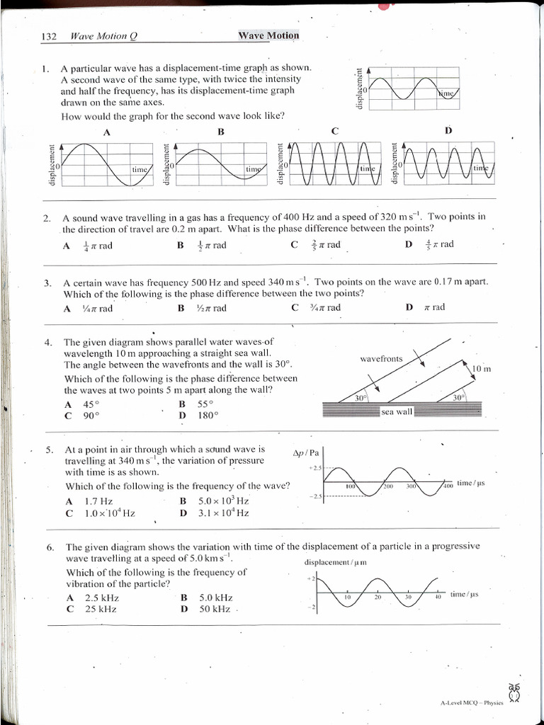 MCQ Wave and Superposition NEW | PDF