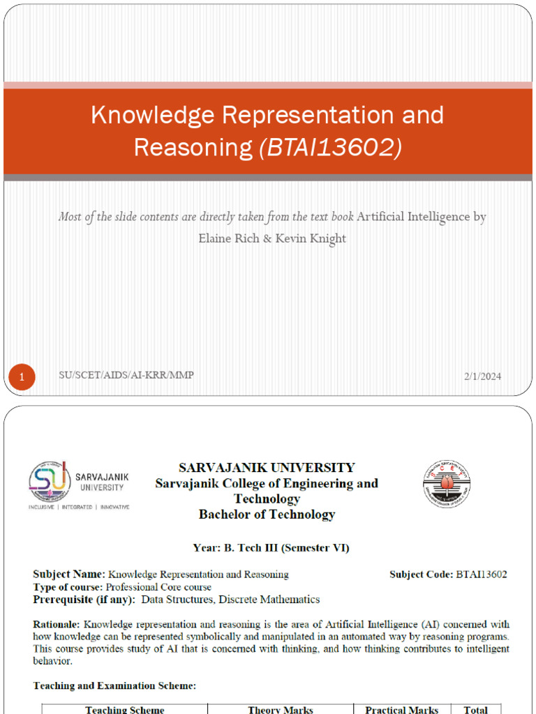 2024 MMP AI-KRR Unit 1 Introduction | PDF | Artificial Intelligence ...