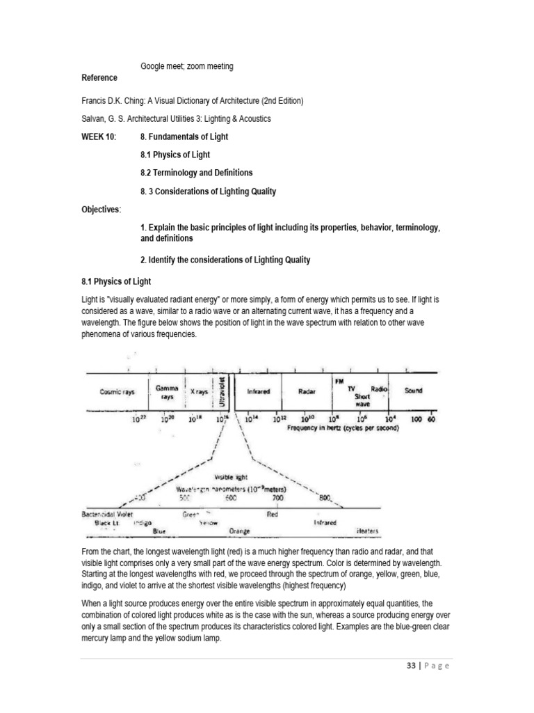 Fundamentals of Light and Quality | PDF | Electromagnetic Spectrum ...