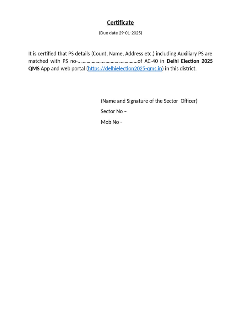 Webcasting and QMS PS Certificate 29-1-2025 | PDF