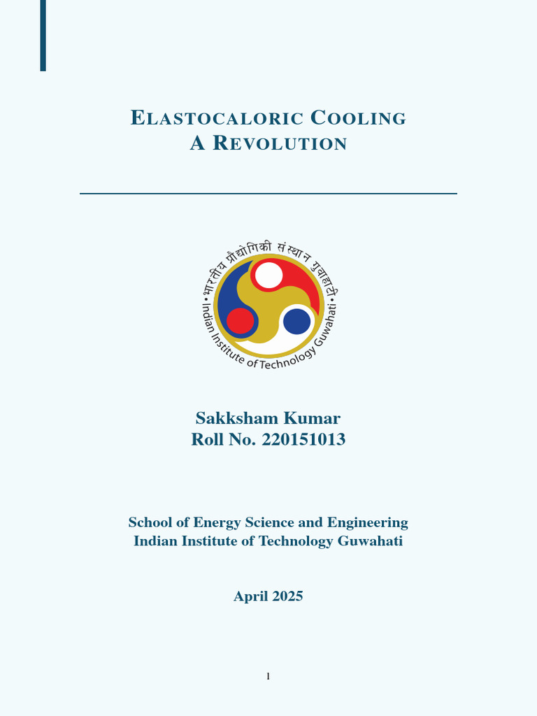 Elastocaloric Effect Report | PDF | Shape Memory Alloy | Heat Exchanger