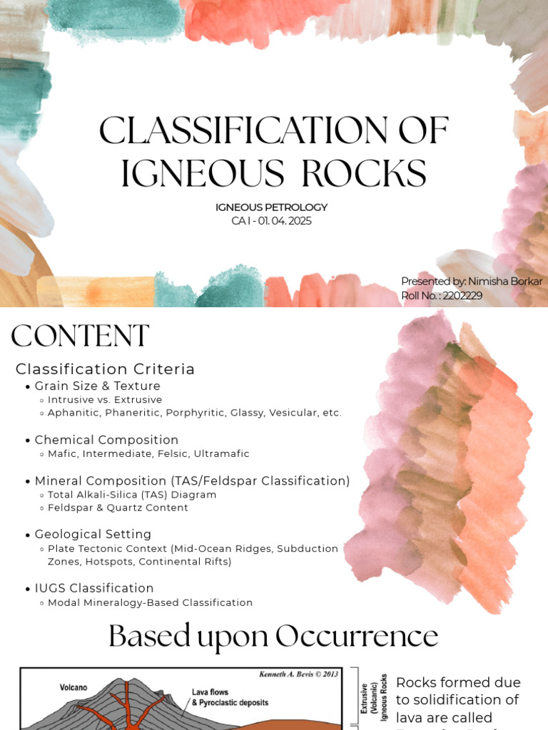 Classification of Igneous Rocks | PDF | Igneous Rock | Geology