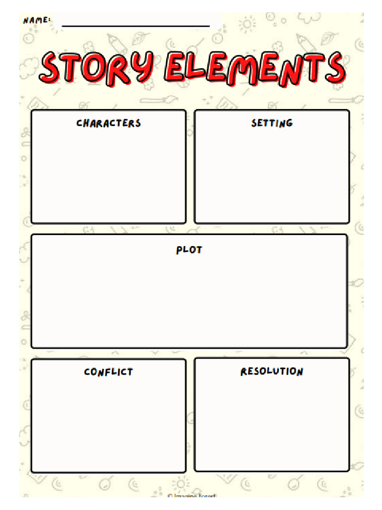 Story Elements PDF Worksheet | PDF