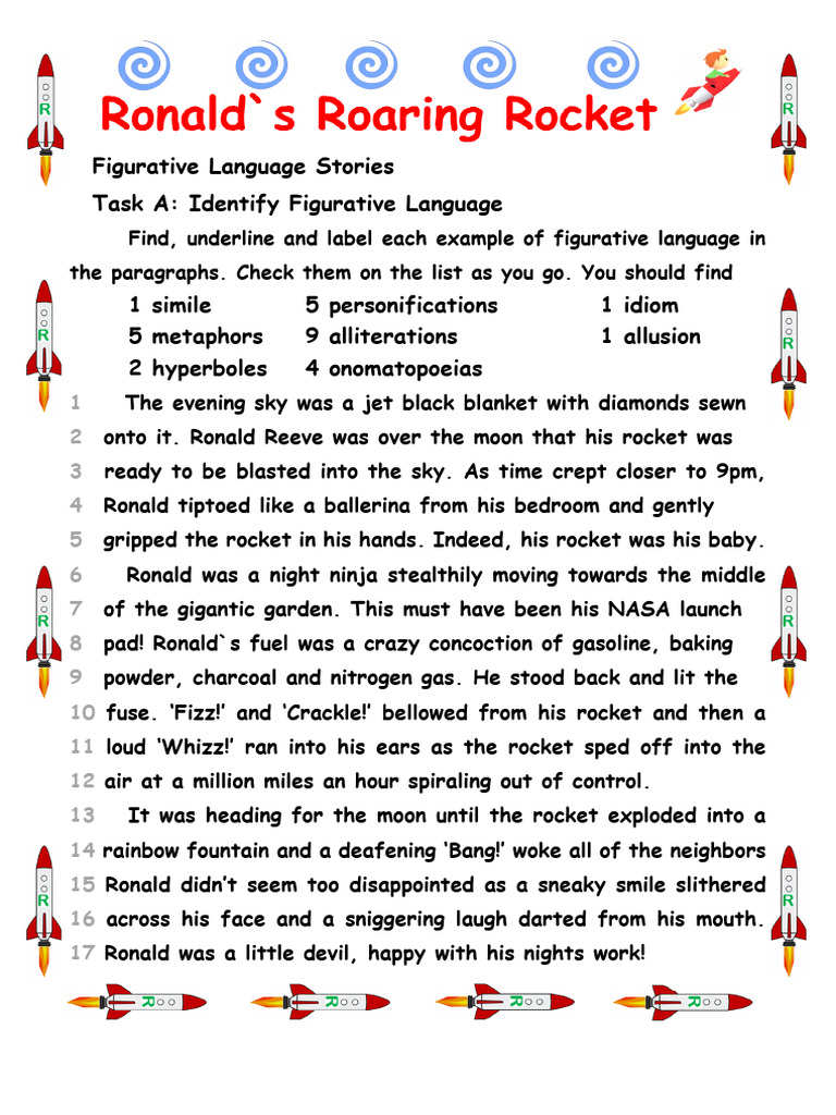 Figurative Language Worksheet Activities | PDF | Interpretation ...