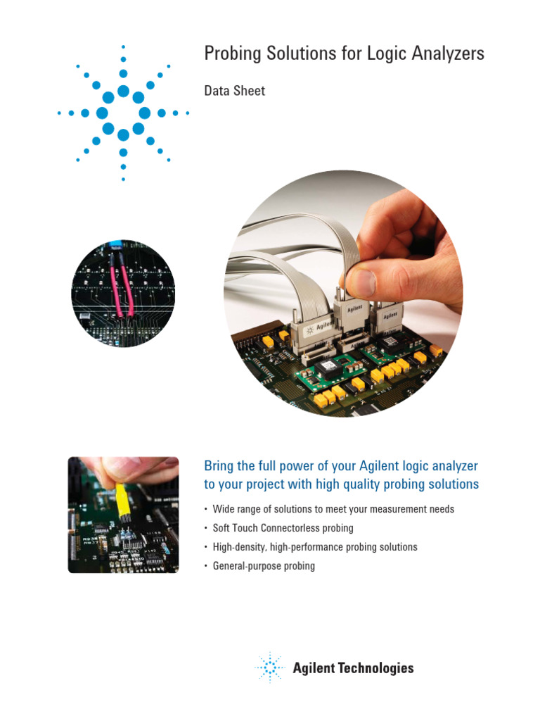 Probing Solutions For Logic Analyzers: Data Sheet | PDF | Printed Circuit Board | Electrical ...