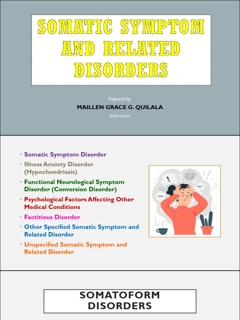 Somatic Symptom and Related Disorders | PDF | Mental Disorder | Human ...