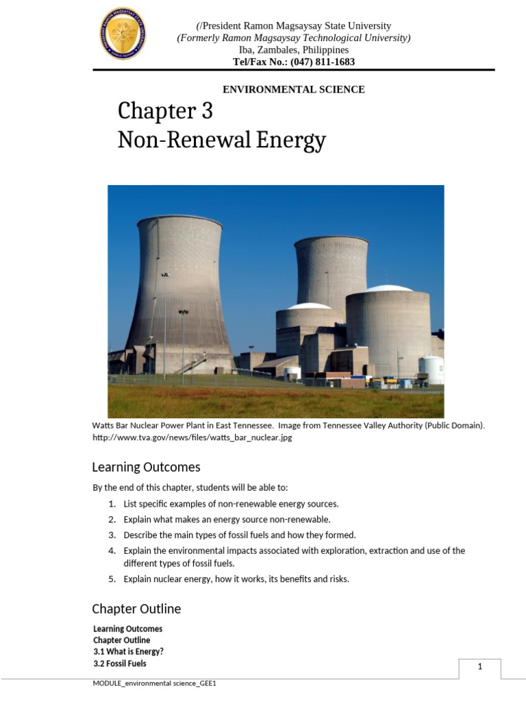 Environmental-Science-Module-3-CABA-2022-2023 (1) | PDF | Natural Gas ...