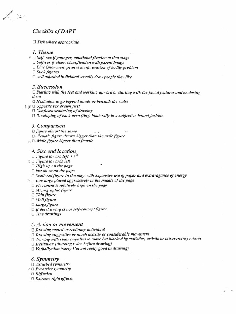 DAPT-CHECKLIST ForEducationalPurposes | PDF
