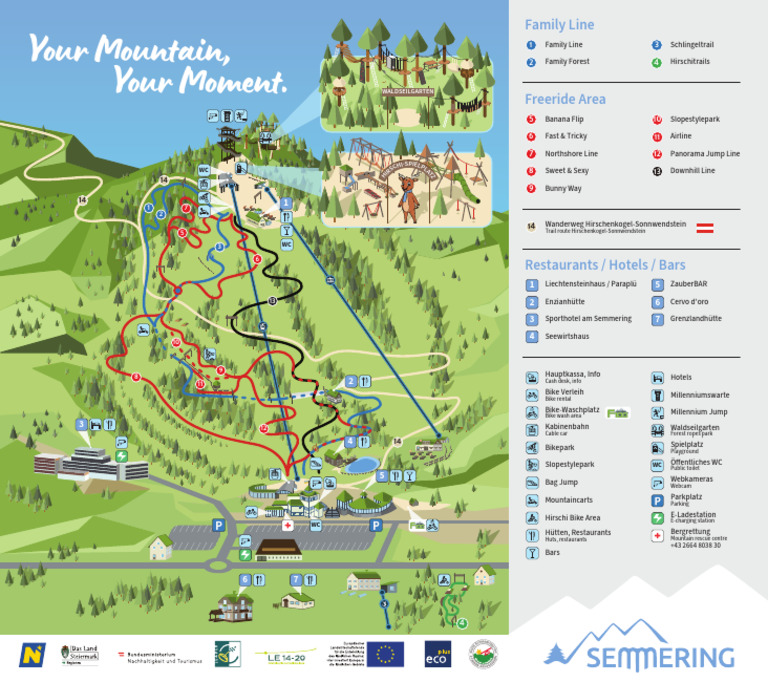Semmering Sommer Map 2024 Vector Tafel 1860x1652 10 | PDF | Adventure ...