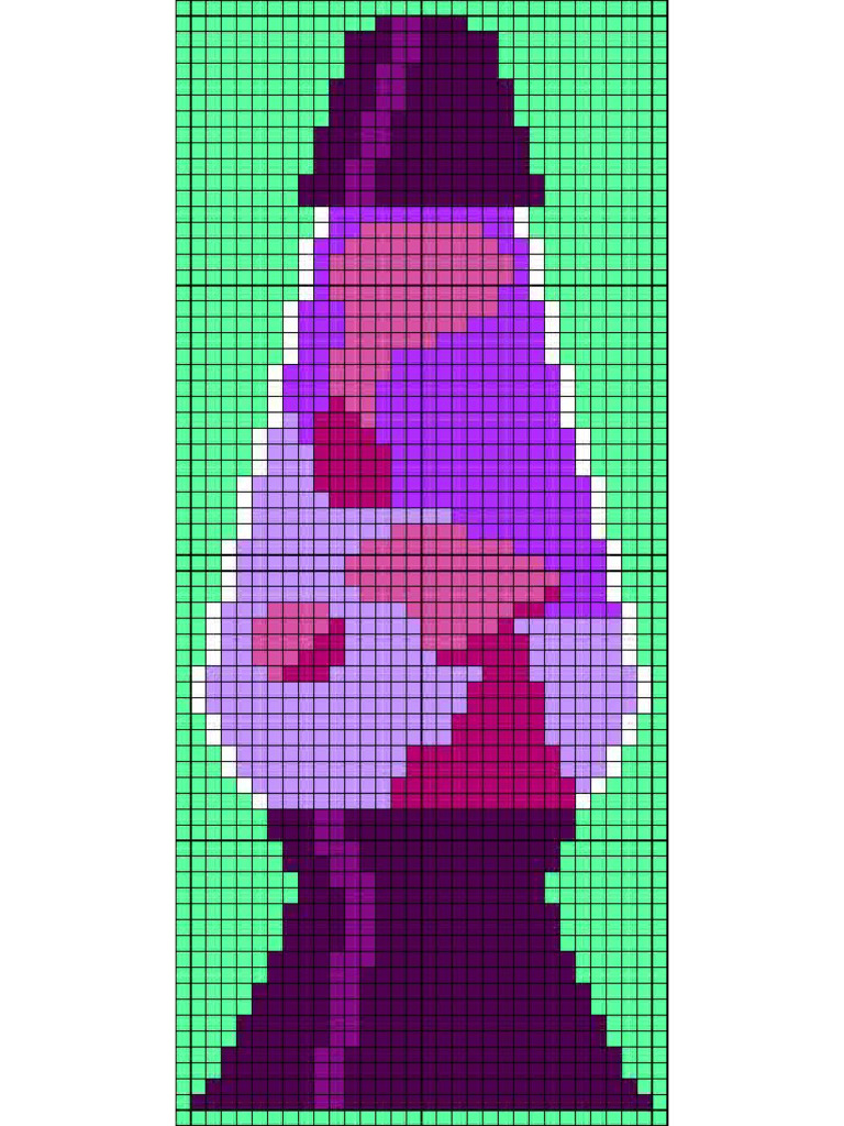 Lava Lamp Cross Stitch Pattern | PDF