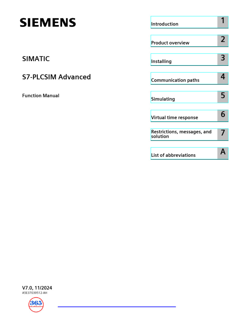 S7-PLCSIM Advanced Manual V7.0 | PDF | Computer Program | Programming