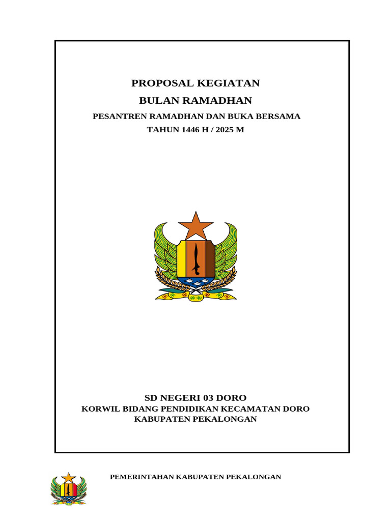 Proposal Kegiatan Pesantren Ramadhan 2025 | PDF