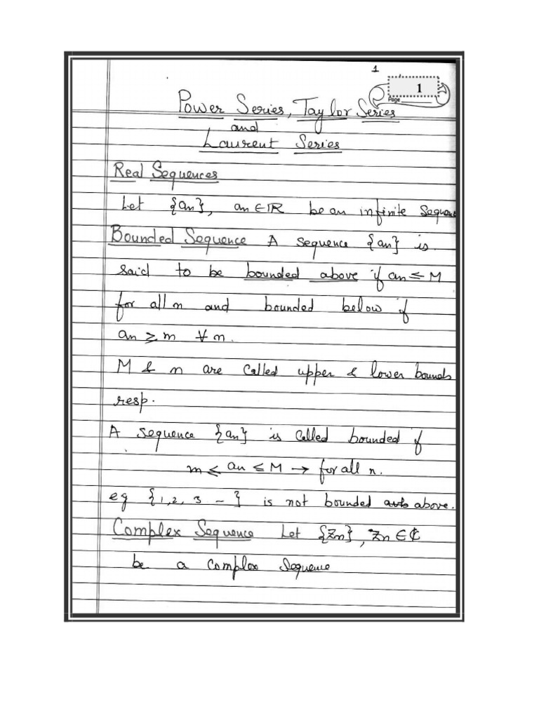 L4-Taylor Series Notes | PDF