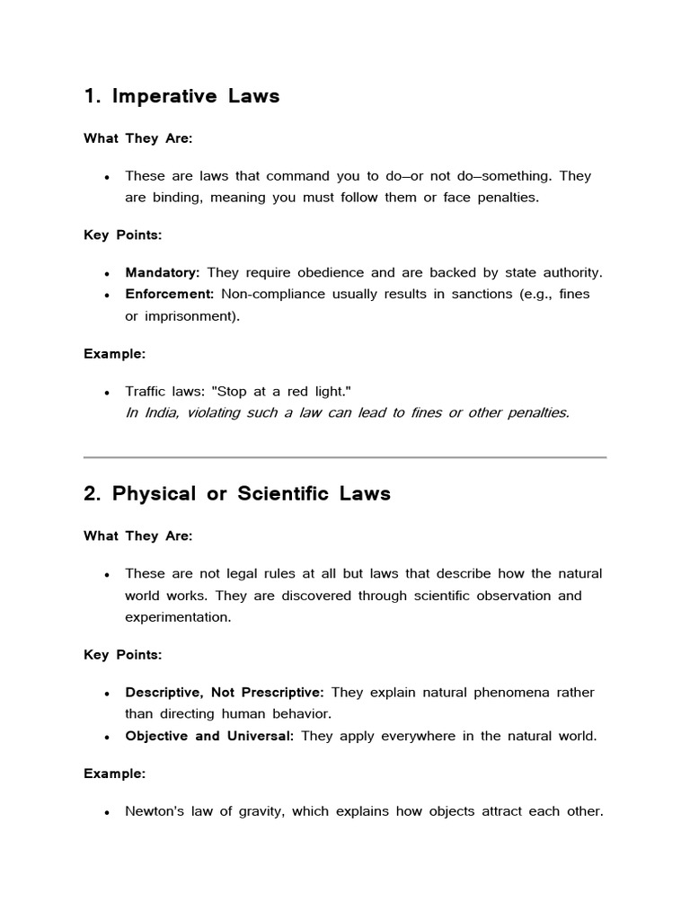 Types of Law and Jurisprudence Explained | PDF | International Law ...