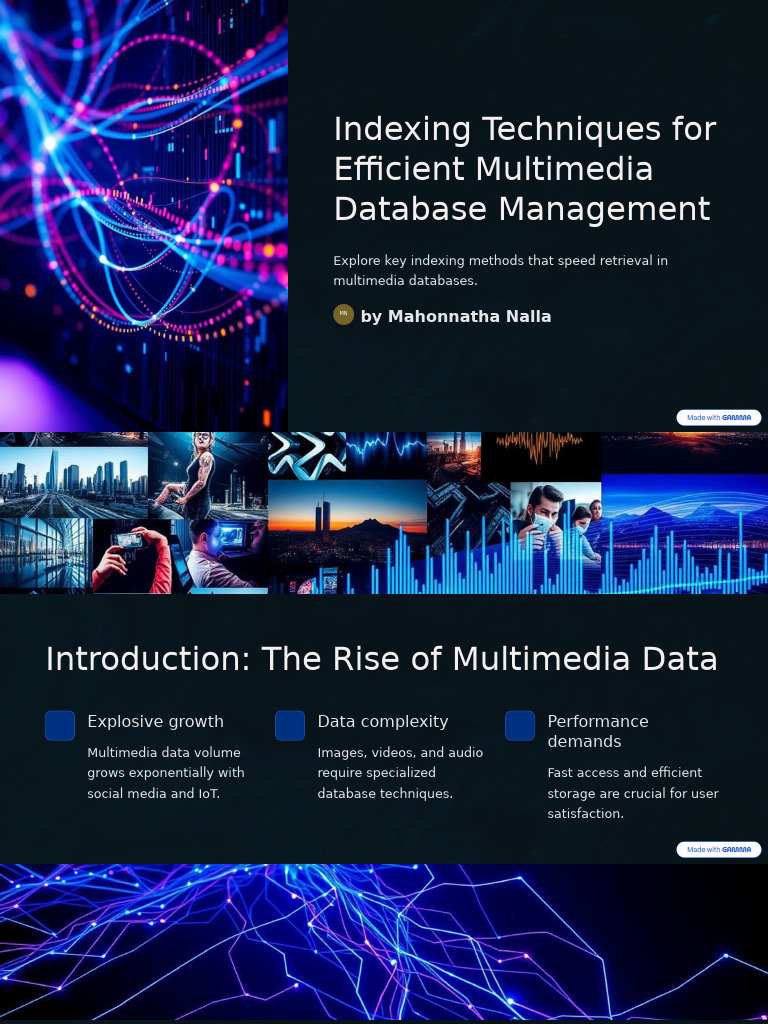 Indexing Techniques for Efficient Multimedia Database Management | PDF | Database Index | Databases