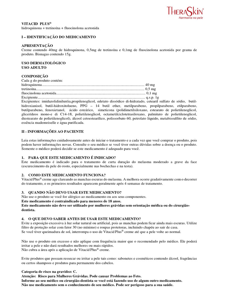 Vitacid Plus - Bula Paciente | PDF | Alergia | Gravidez