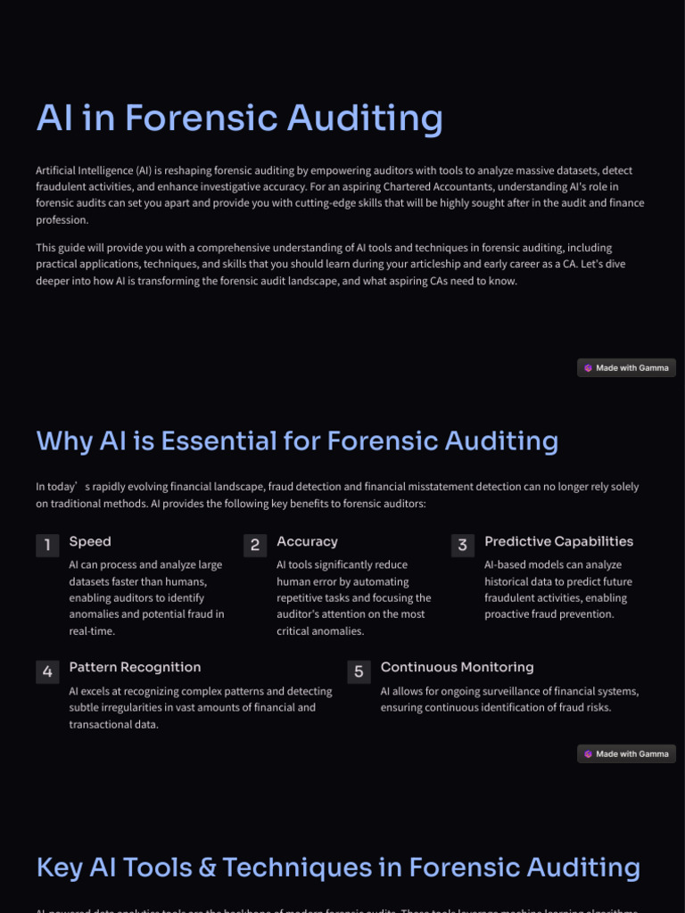 AI in Forensic Auditing | PDF | Artificial Intelligence | Intelligence ...